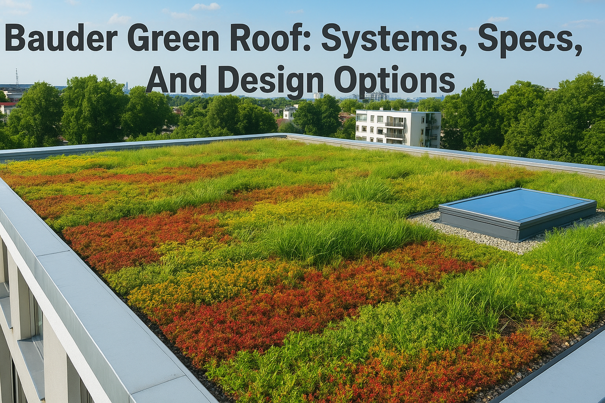 Bauder Green Roof: Systems, Specs, And Design Options | Konzept Garden