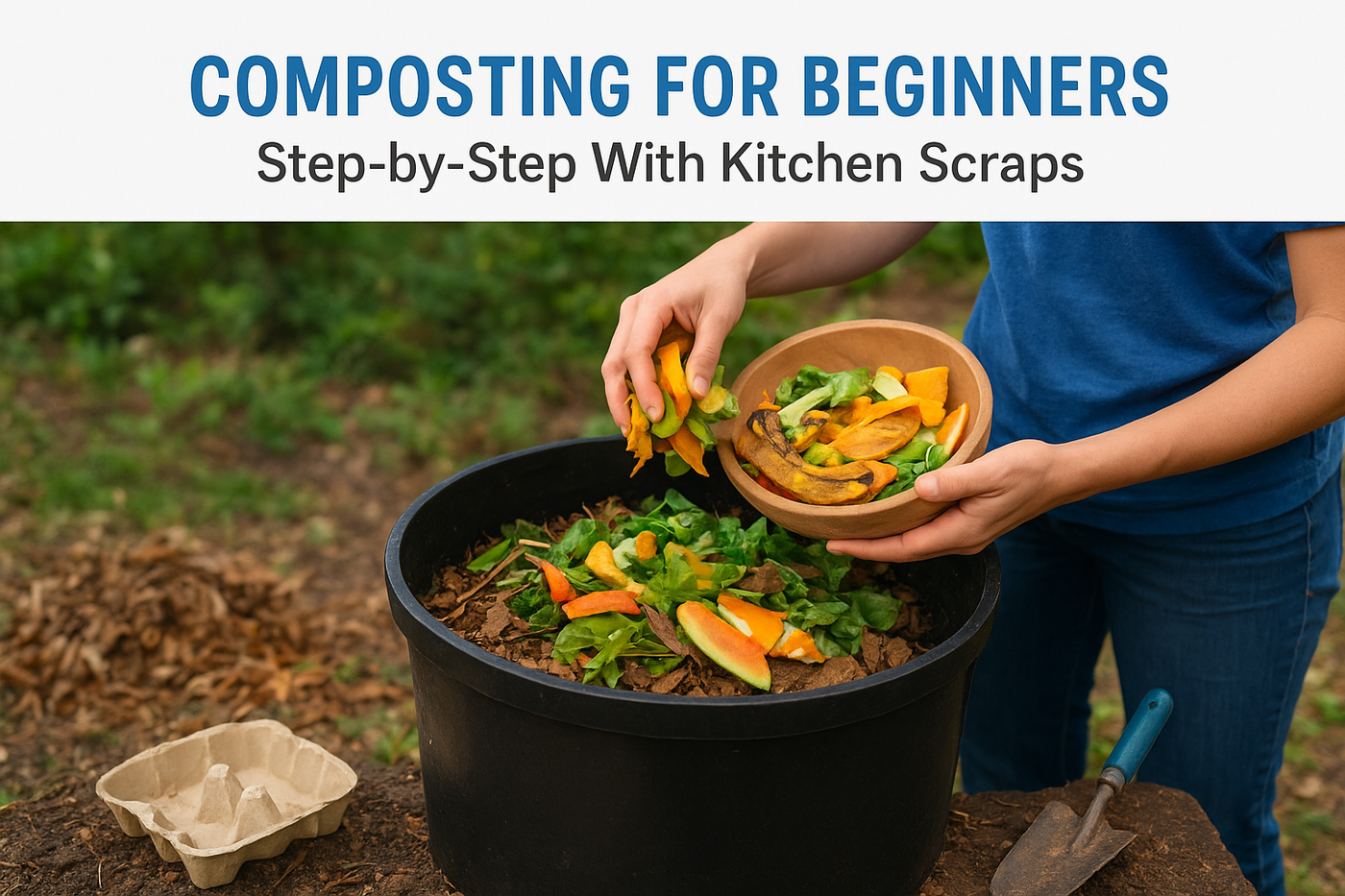 Composting for Beginners: Step-by-Step With Kitchen Scraps | Konzept Garden
