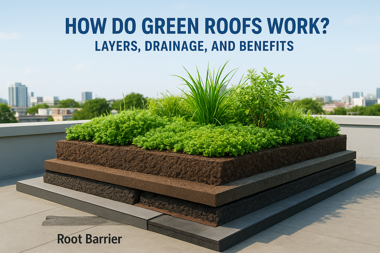 How Do Green Roofs Work? Layers, Drainage, And Benefits | Konzept Garden