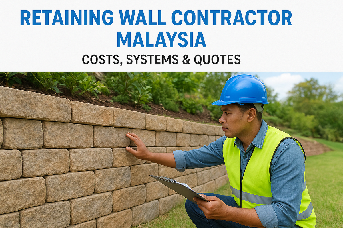 Retaining Wall Contractor Malaysia: Costs, Systems & Quotes | Konzept ...