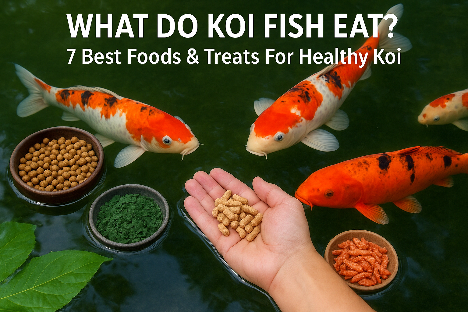 What Do Koi Fish Eat? 7 Best Foods & Treats For Healthy Koi | Konzept ...